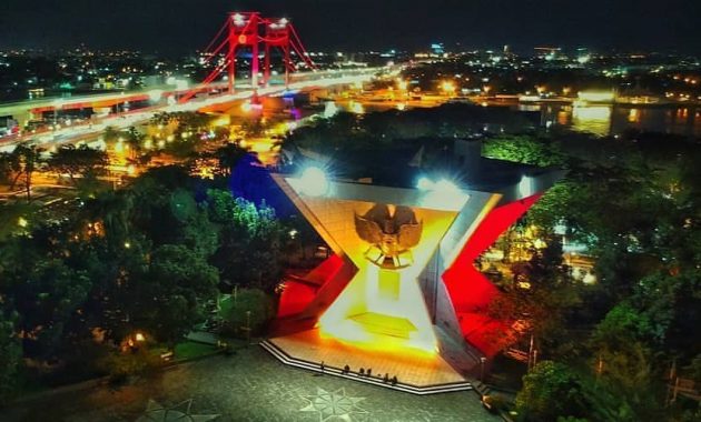 10 Gambar Monumen Perjuangan Rakyat Monpera Palembang, Sejarah Asal ...